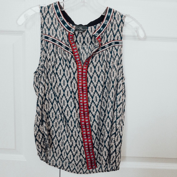 Market & Spruce | Tops | Marketspruce Patterned Tank Top | Poshmark